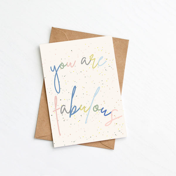 You Are Fabulous Card | Modern Greeting Cards | Greenwich Paper Studio